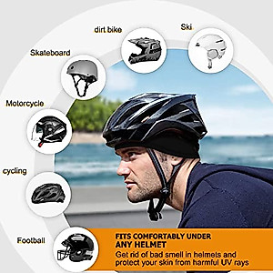 Graunton Skull Caps 9Pcs Helmet Liner Cooling Sweat Wicking Beanie Hats for Men Women, Football Cycling Running Hats, Soft,Breathable, Stretchable and Portable
