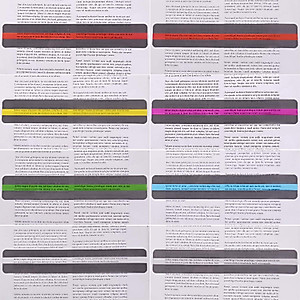 Reading Guide Highlight Strips (32 Pack) Colored Overlays Bookmarks Reading Tracking Rulers for Children, Teachers, and Dyslexics