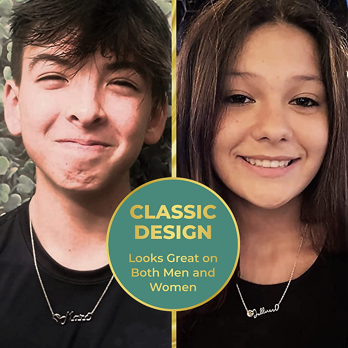 Brilliant Bijou Personalized Name Necklace 14k Gold Plated Silver | Basketball, Football, Volleyball, Baseball Customized Athlete Sports Pendant Chains for Men and Women