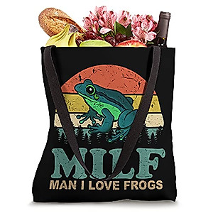 MILF-Man I Love Frogs Funny Saying Frog-Amphibian Lovers Tote Bag