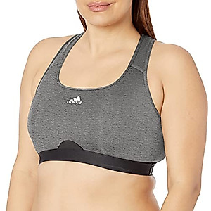 adidas Women's Training Support Good Level Bra Padded, Dark Grey, Medium A-C