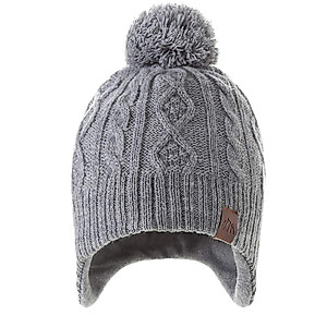 Moon Kitty Baby Hats Toddler Beanies for Boys 6-12Months Gray