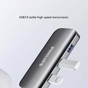 Port Expander USB C Docking Station 7 in 1 USB C Hub Multiport Adapter with HDMI, PD 100W, SD/TF Card Reader, 3 USB 3.0 Port USB C Dock USB Splitter