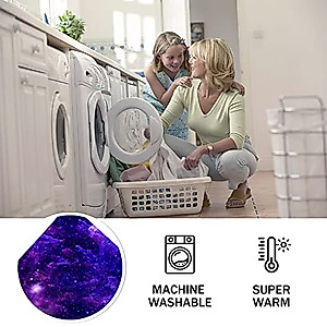 Ultra-Soft Cozy Flannel Fleece Throw Blankets 40"x50", Smooth Warm Fuzzy Plush Blankets for Sofa Bed Kids Adults (Galaxy Solar System Universe Space Astronomy)