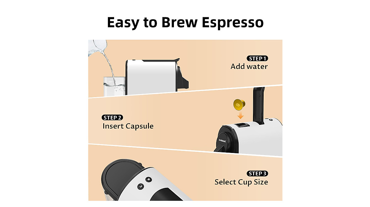 CHULUX Espresso Machine - 20 Bar Italian Pump for Home Coffee