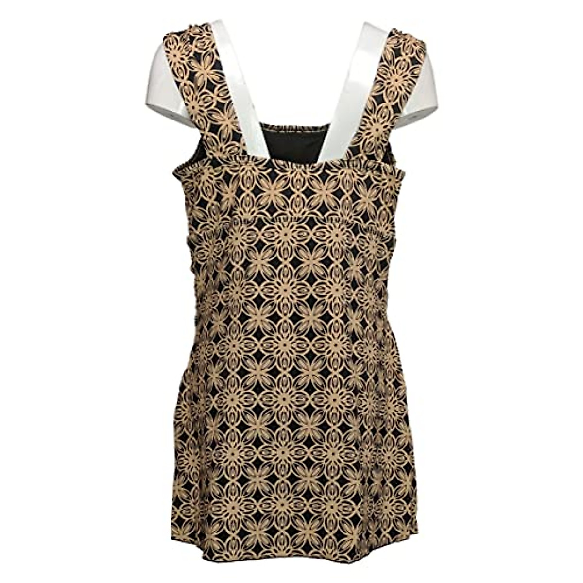 AmberNoon II by Dr. Erum Ilyas Swimsuit Size 16 Wide Strap Swim Dress Brown A473655