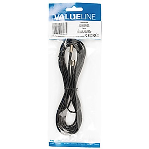 Valueline SMA antenna cable SMA Plug -SMA Socket 3.00 m black [VGSP02010B30]