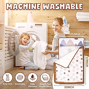 Toddler Nap Mat with Removable Pillow & Minky Blanket, Soft Wool Nap Mat, Rollup Design Kids Sleeping Bag for Daycare Preschool Travel Camping, Large Toddler Sleeping Bag for Boys & Girls, Brown