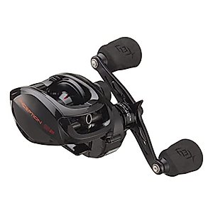 13 FISHING - Inception G2 Baitcast Reel - 7.3:1 Gear Ratio - Left Hand Retrieve (Fresh) - ING2-7.3-LH, Black