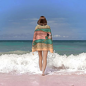 Our Lady of Guadalupe Virgin Mary Adult Beach Towels Divine Miracle Virgin Mary Bath Towel Decoration Bathroom/Kitchen 52x32 Inches