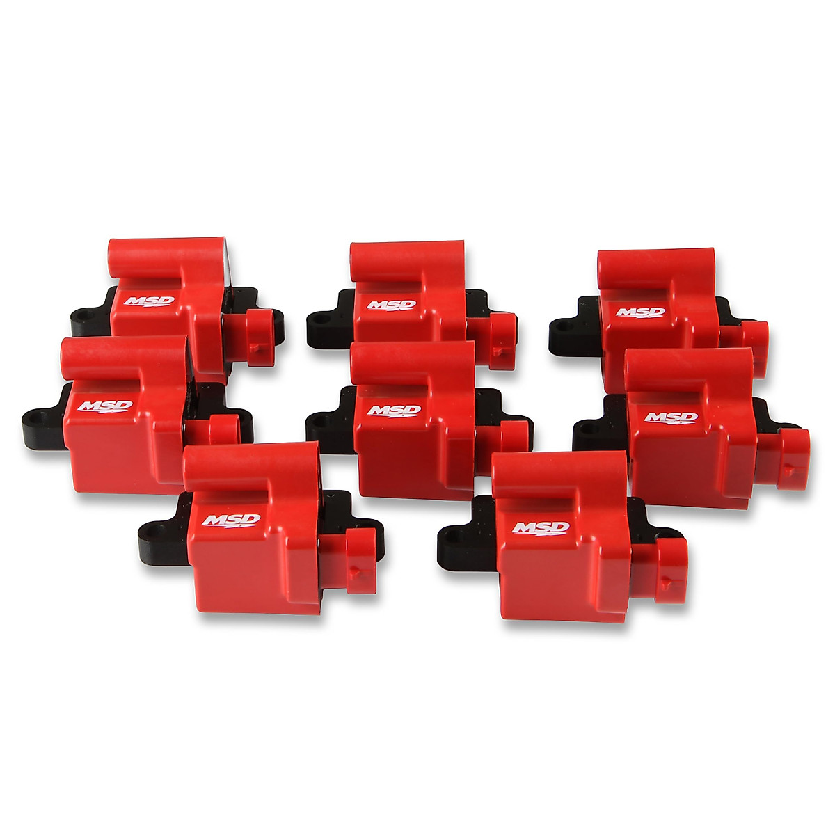 82648 MSD Ignition Coil - GM LS Blaster Series - L-Series Truck Engine - Red - 8-Pack