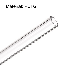 uxcell PETG Tubing Hard Tube 10mm ID, 14mm OD, 0.5m/20inch Length, Clear for PC Water-Cooling System 4pcs