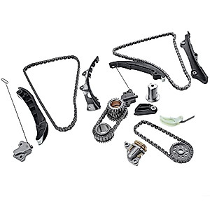 A-Premium Engine Timing Chain Kit W/Tensioner [fits DOHC, 6Cyl 3.6L] Compatible with Jeep & Dodge & Ram & Chrysler Vehicles, fits for Grand Cherokee 11-20, Wrangler, Journey, 1500, Durango & More