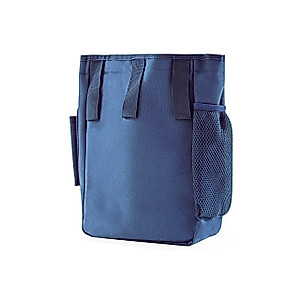 PENKA Metal Detecting Finds Bag Waist Pouch- Large 11x7x4 in. Portable Accessories Bag for Digger Tools Made from Durable 1000D Navy Nylon -Premium Quality Finds Bag with Pinpointer Loop