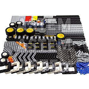 ASTEM Technic Parts Group EV3 Replacement Building Block Parts Regular-sized mechanical parts include Brick,Bush,Technic Pin.