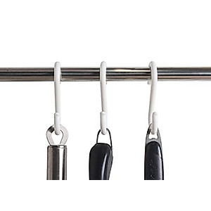 Multi Purpose Plastic S Shaped Hook Pack of 15