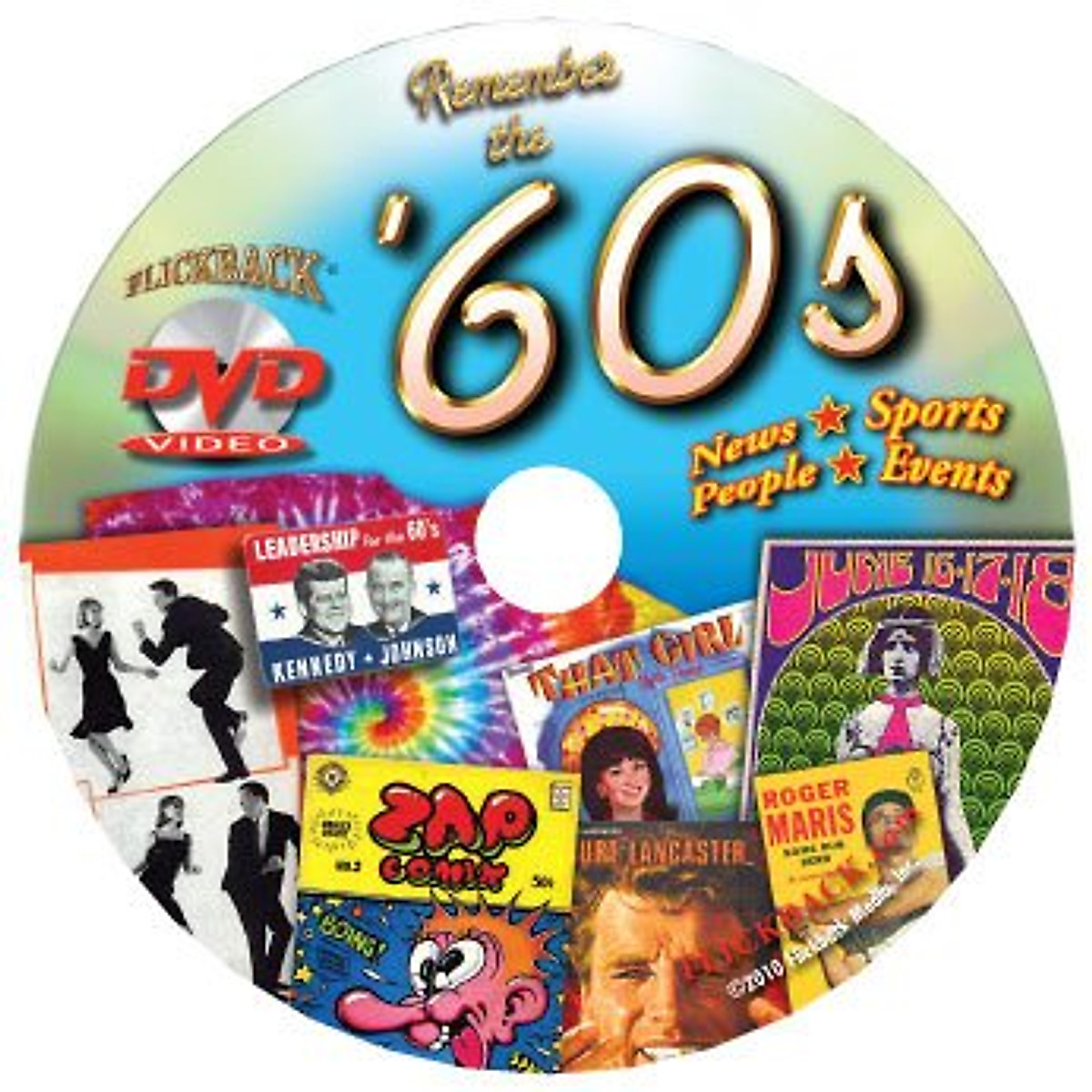 Happy 50th Birthday DVD Greeting Card & Mini-Book Combo: A Flickback Decade DVD Combo