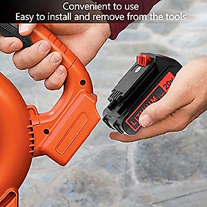 KINGTIANLE 2.5Ah 20V Max Lithium Battery Replacement for Black and Decker 20V Lithium Battery LED Indicator LBXR20 LBXR20-OPE LB20 LBX20 LBX4020 LB2X4020 Cordless Tools Batteries