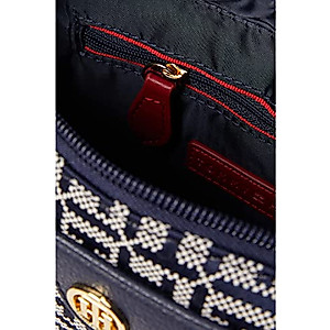 Tommy Hilfiger Gretta II Camera Crossbody Square Monogram Jacquard Stone/Navy One Size