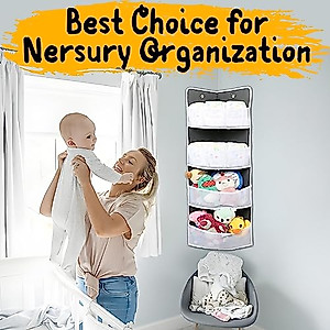 Ofiray-home Soft Corner Shelf | Safe Hanging Organizer | Child-Friendly Wall Mount Storage | for Sundries, Toys, Stuffed Animals, Diapers | for Pantry Closet Bedroom Nursery Organization 1-Pack