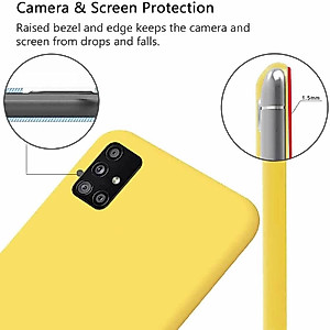 (8 Pack) for Samsung Galaxy A71 5G Case [NOT for Verizon A71 5G UW],Soft Silicone Gel Bumper Phone Case Shockproof Cover for Samsung A71 5G, Red, Light Pink, Yellow, deepPink,Green,Purple,Blue, Black