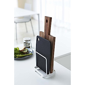 Yamazaki Home Plate Cutting Board Stand – Kitchen Storage Rack Holder Organizer