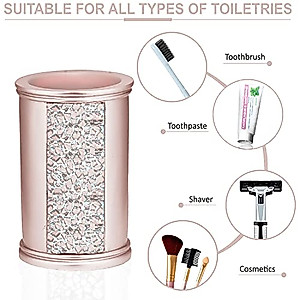 Popular Bath Sinatra Modern Bath Tumbler Modern Classic Contemporary Decorative Beautiful Designs Bathroom Decor for Home Luxury Bath, Blush