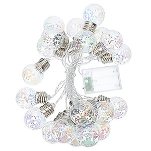 ibasenice 1Set LED Globe String Light Porch Led String Lights LED Outdoor Light String for Holiday Party Home Patio Garden Backyard Decoration