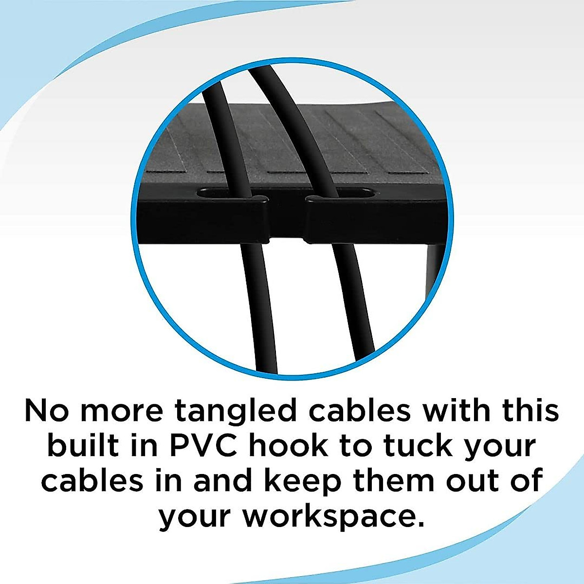 Halter Ergonomic Design Desk Monitor Stand with Adjustable Feet, Black, 1 Pack