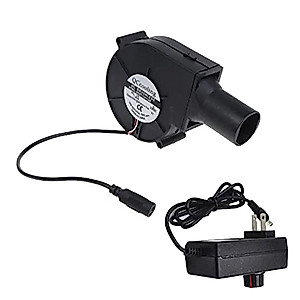 110V 220V BBQ Fan Barbecue Heating Stove 12V Air Blower Cooking Grill Fan Adjustable Speed Charcoal Fire Starter 9733 97mm