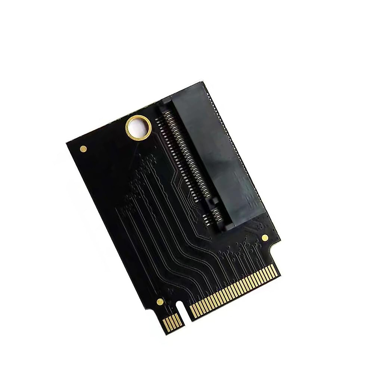 Handheld Transfer Board PCIE4.0 for Rog Ally,SSD Memory Card Adapter Converter Transfer Board 90 Degrees 2230 to 2280 NVMe M2 Transfercard Accessories for Gaming Console