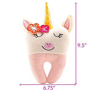 Tooth Fairy Pillow - Our Tooth Fairy Pillows are for Girls and Boys - This Tooth Fairy Kit includes 5 Notecards and a Keepsake Pouch - Super Cute Unicorn Tooth Fairy Gifts for Girls and Boys