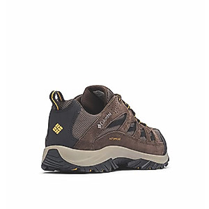 Columbia mens Crestwood Waterproof Hiking Shoe, Mud/Squash, 10.5 Wide US