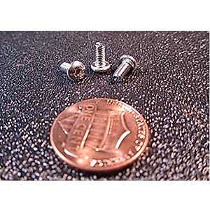 18-8 Stainless Steel Round Head Phillips Machine Screws, FT, 4-48 Thread Size x 1/4" Length, 100 Pcs