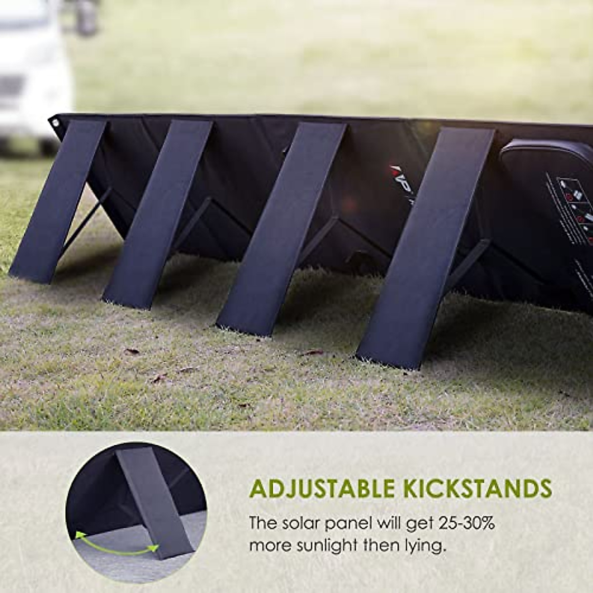 ALLPOWERS SP035 200W Portable Solar Panel Charger Monocrystalline Foldable Solar Panel Kit with MC-4 Output Solar Power Battery for RV Solar Generator Outdoor Camping Off Grid Van