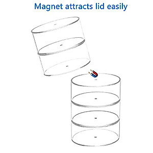 Acrylic Belt Organizer for Closet - 5 Compartments Transparent Storage Holder | Display Case for Makeup, Jewelry, Watches, Bow Tie, & Bracelets | Multipurpose Clear Containers & Versatile Design