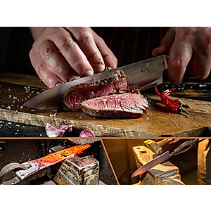 Chef’s Knife,Japanese Chopping & Meat Knife Gyuto Chef’s Knive Kitchen Cutting Knife’s for Cooking Santoku Knives Set,Forged High Carbon Chef Sharp Knife for Cutting Meat- CREATIVELAND