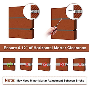 Wollibao XL Brick Wall Clips, Brick Hooks Brick Hangers for Hanging Outdoors No Drill, Fit 2.55 to 2.75 inch Wall Brick, 10 Pack