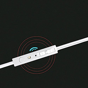 Baost Super Base Speaker Hand-Free in-Ear Headphones with Mic Microphone Earphone Noise Cancelling Earbuds Wired Earphone for Android Mp3 Players Laptop 3.5mm Audio Black