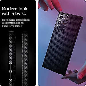 Spigen Liquid Air Armor Designed for Samsung Galaxy Note 20 Ultra 5G Case (2020) - Matte Black