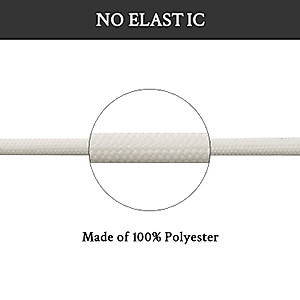 Endoto Shoelaces Replacement Round Laces for Adidas Yeezy Boost 350 V1/V2, 380, 500/500 HIGH, 700, 750, 950 Sneaker Shoes(Color:White,Size:50Inch)