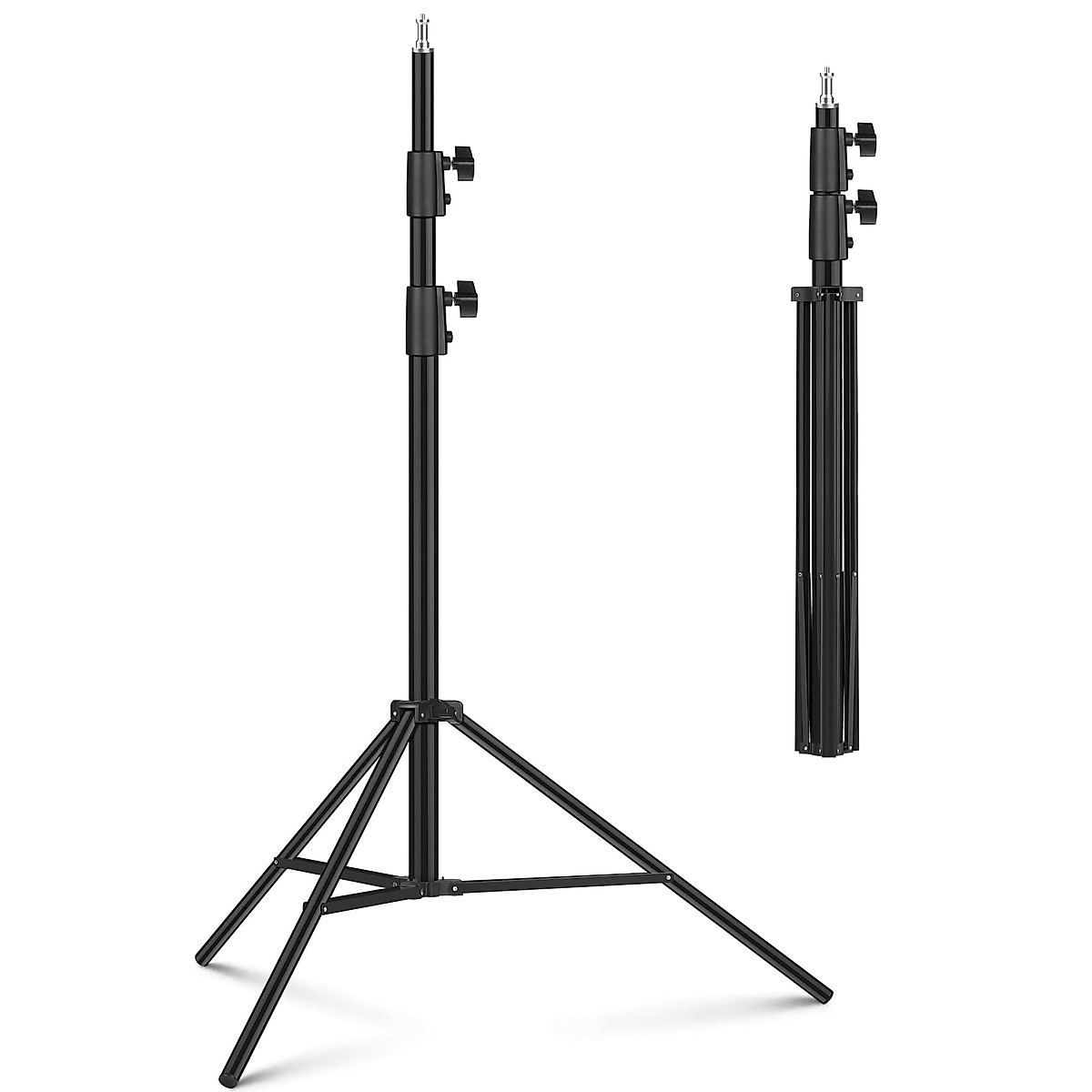 Photography Light Stand 9.2ft/110'', Sdfghj Heavy Duty Light Stand Aluminum Alloy Spring Cushioned Tripod for Ring Lights, Strobe Light, Reflectors, Softboxes, Umbrellas, Speedlite Flashes, 280cm
