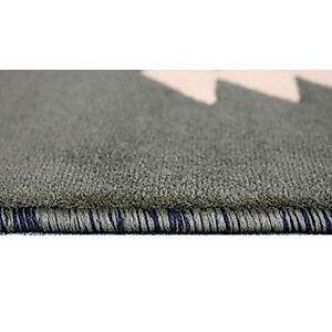 South West Native American Area Rug Design C318 Sage Green (5 Feet X 7 Feet)