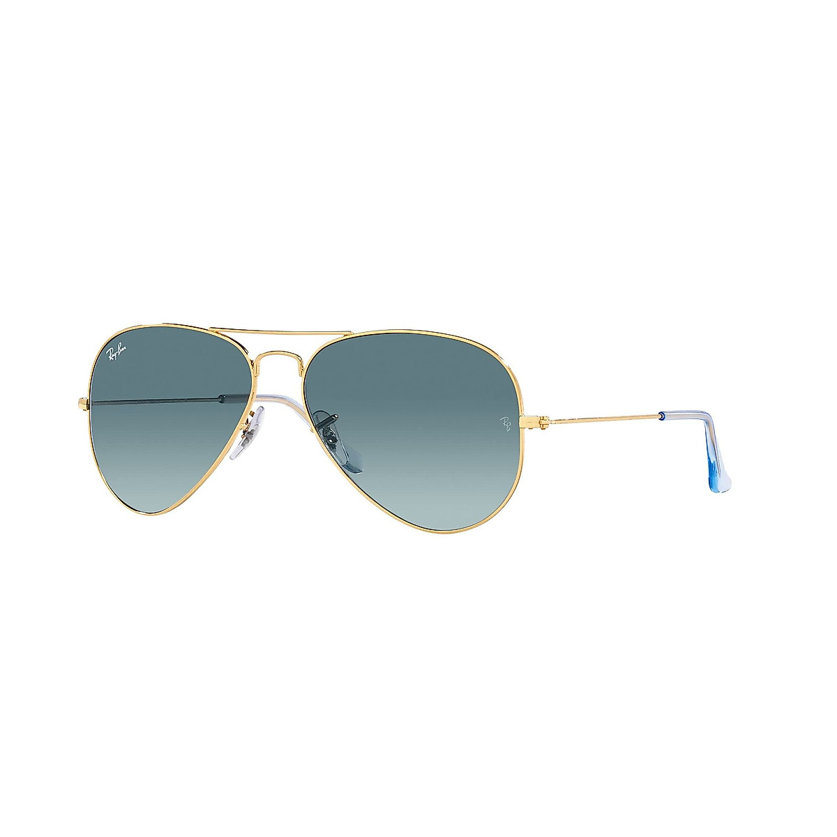 Ray-Ban RB3025 Classic Aviator Sunglasses, Gold/Blue Gradient Grey, 58 mm