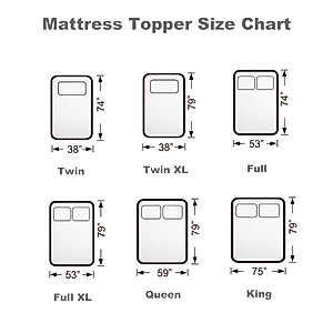 Slumbrae [Twin XL] Mattress Topper, 3" Mattress Topper Twin Extra Long, Memory Foam Mattress Topper Twin XL for College Dorm with Removable Cover and Straps, White