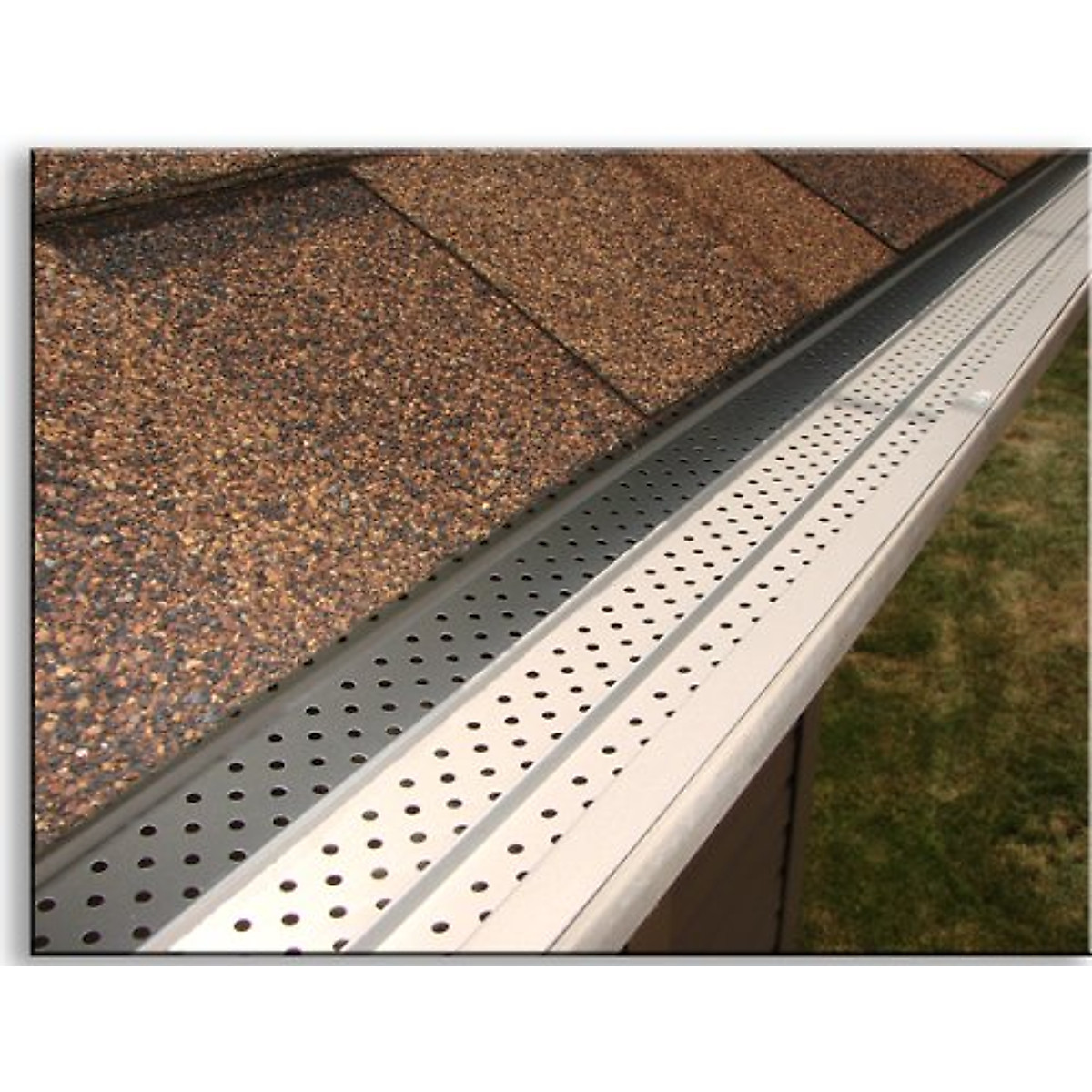 FlexxPoint 30 Year Gutter Cover System, White Commercial 6" Gutter Guards, 102'