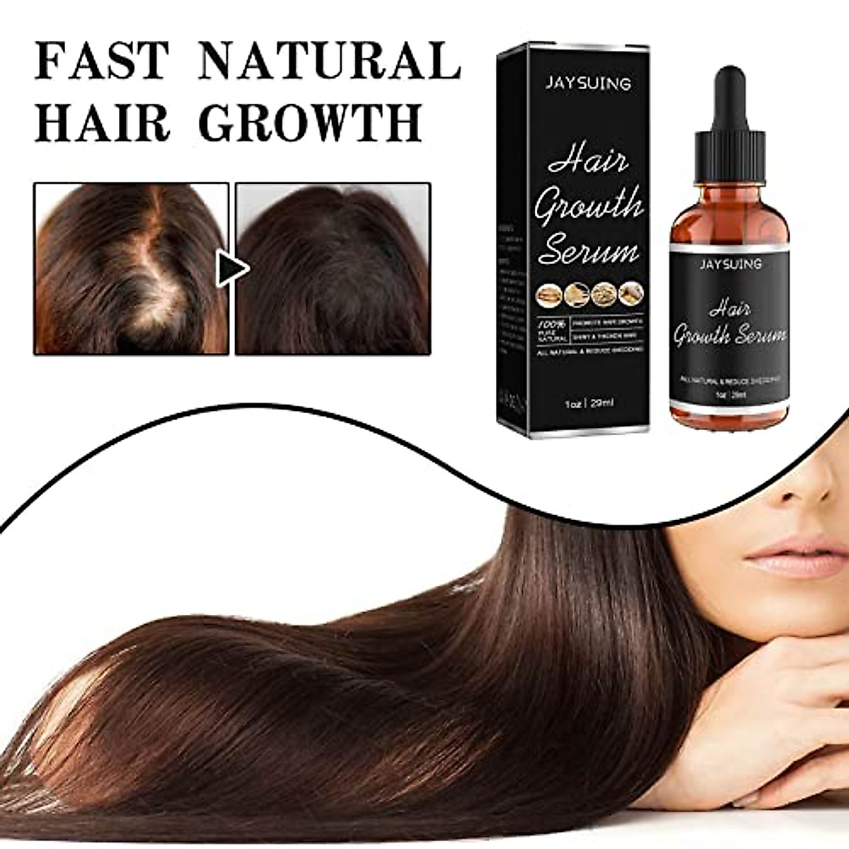 Allurium Hair Growth Serum for Black Women, Anti Hair Loss Nourish Dry Damaged Hair Repair, New Allurium Hair Growth Serum, Fast Natural Hair Growt, Allurium Beauty Hair Serum for Black Women (1PC)