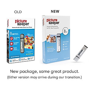 Picture Keeper Photo & Video USB Flash Drive for Mac and PC Computers, 8GB Thumb Drive
