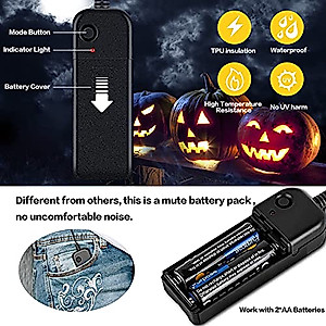 Wlevzzor Halloween LED Scary Mask Cosplay Costume Light up Purge Mask EL Wire Mask for Festival Party Halloween Gifts LED Mask (Ice Blue+Pink)