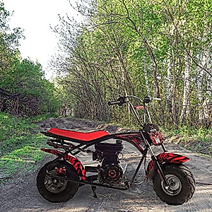 AlveyTech 145/70-6 Front Tires with V-Tread - For the Coleman KT196/CK196-T Go-Kart, All Terrain, Rubber Tubeless Tire for 4x4 Quad, Mini Dirt Bike, UTV, ATV, Lawn Mower and Electric Cart, (Set of 2)